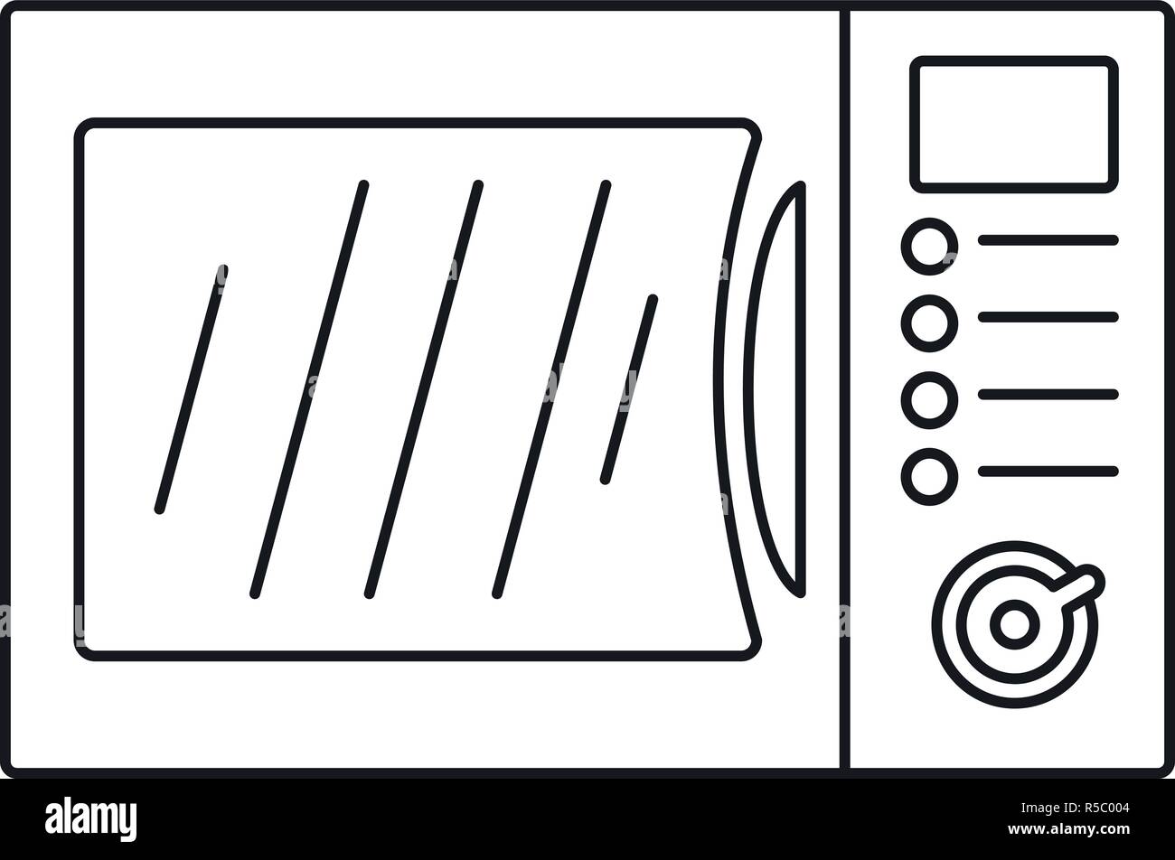 Keypad microwave icon. Outline keypad microwave vector icon for web ...