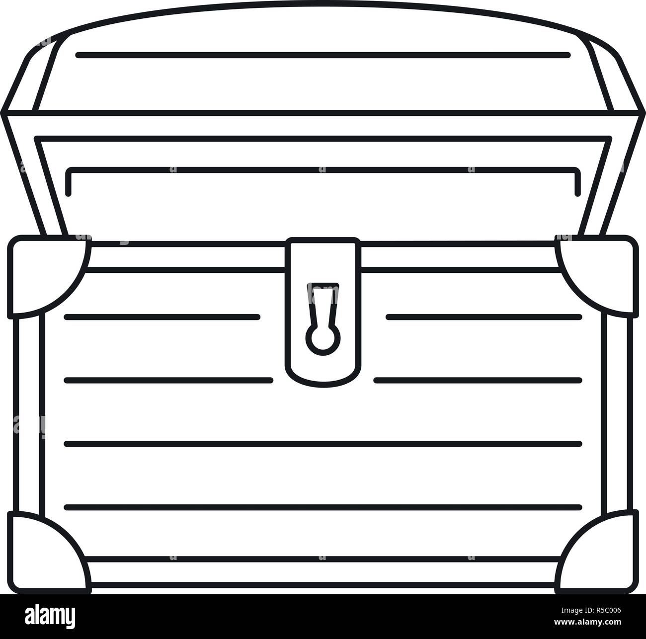 Closed chests vector Black and White Stock Photos & Images - Alamy