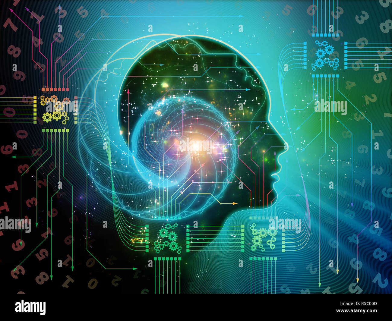 Machine Consciousness Visualization Stock Photo - Alamy