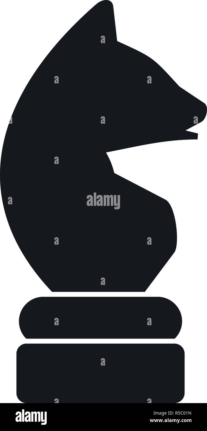 Black horse icon. Simple illustration of black horse vector icon for ...