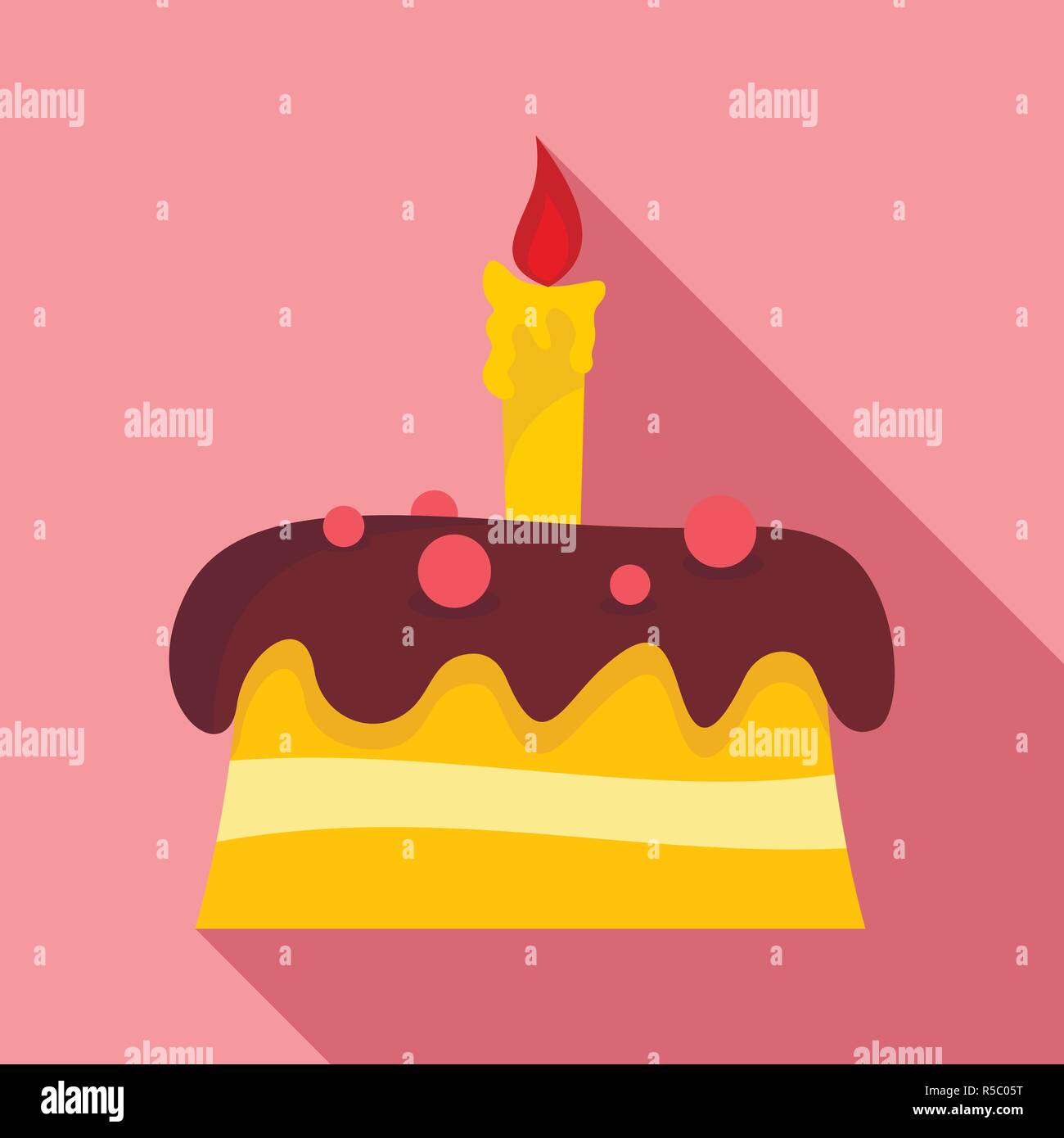 Small cake icon. Flat illustration of small cake vector icon for web ...