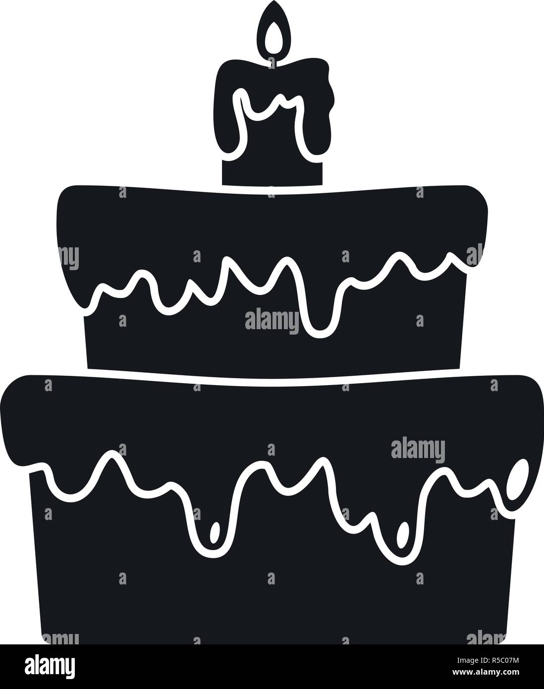 Small cake icon. Simple illustration of small cake vector icon for web ...