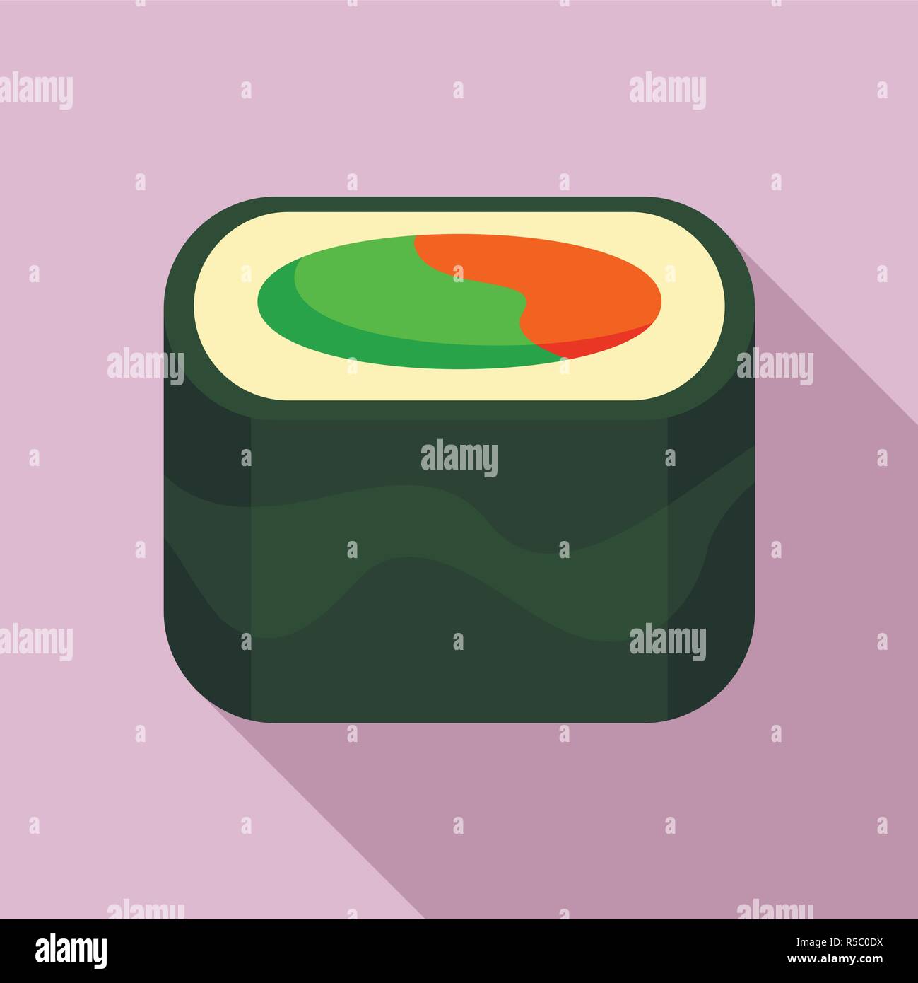 Ebi sushi icon. Flat illustration of ebi sushi vector icon for web ...