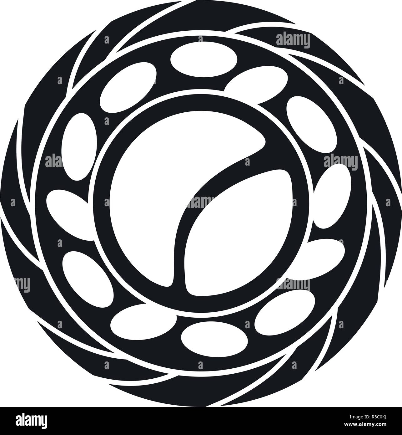Top view sushi icon. Simple illustration of top view sushi vector icon ...
