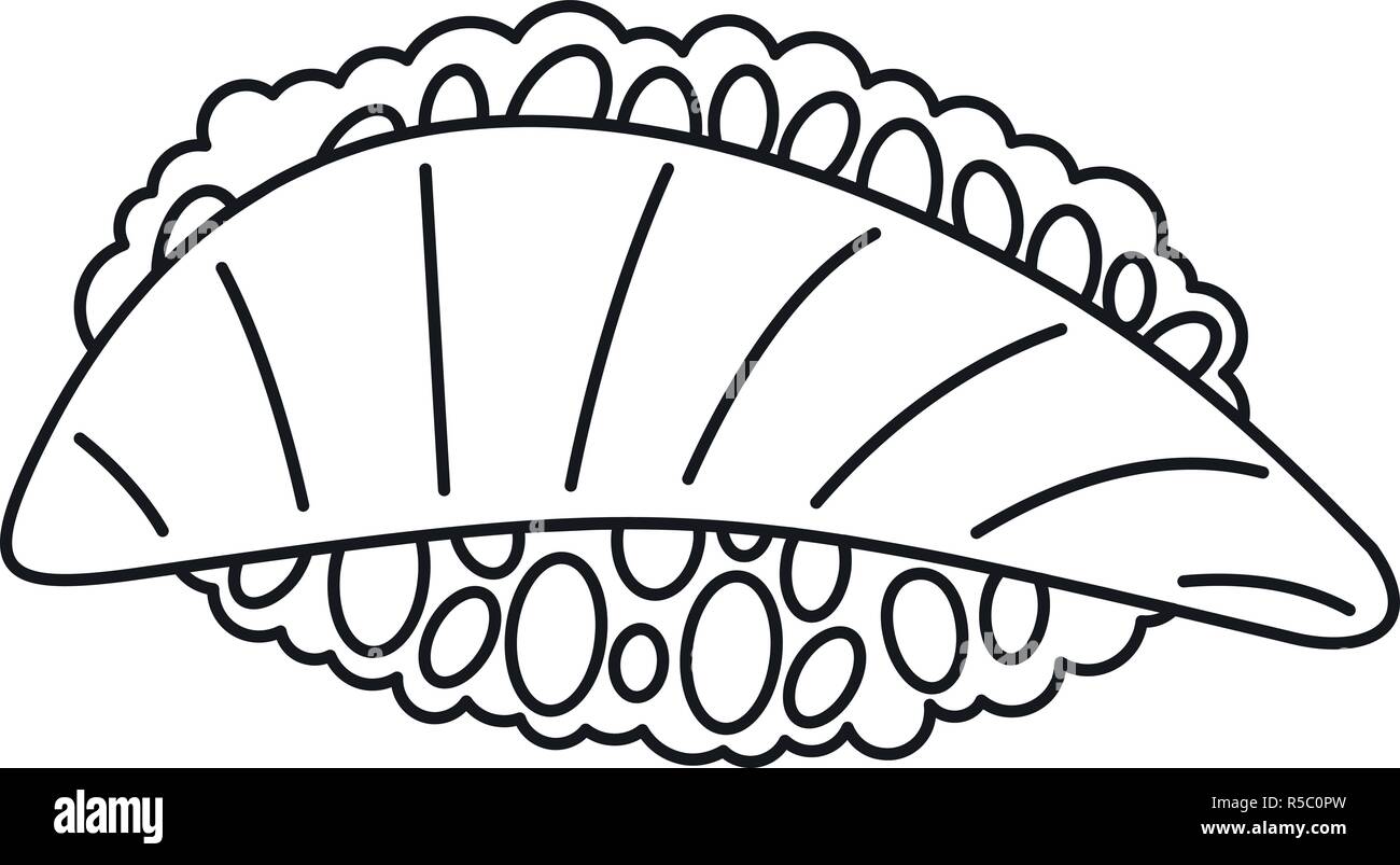 Maguro sushi icon. Outline maguro sushi vector icon for web design ...