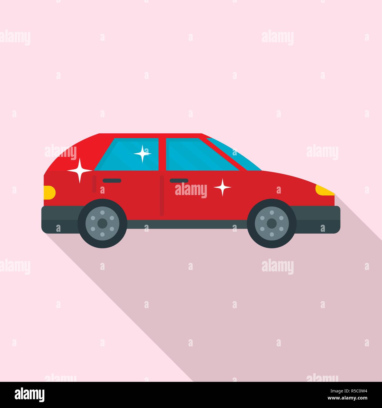 Clean car icon. Flat illustration of clean car vector icon for web ...
