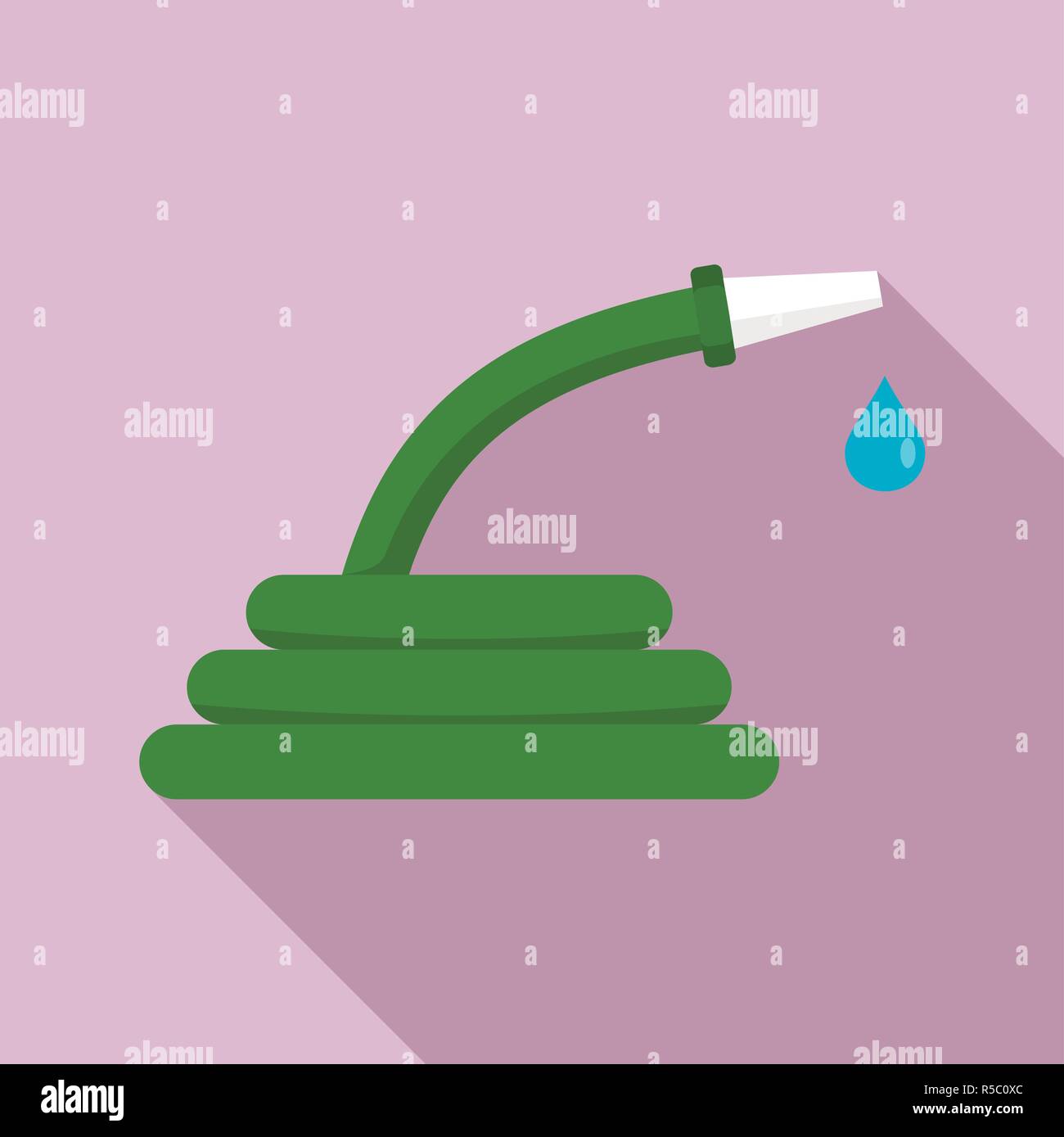 Water hose icon. Flat illustration of water hose vector icon for web ...