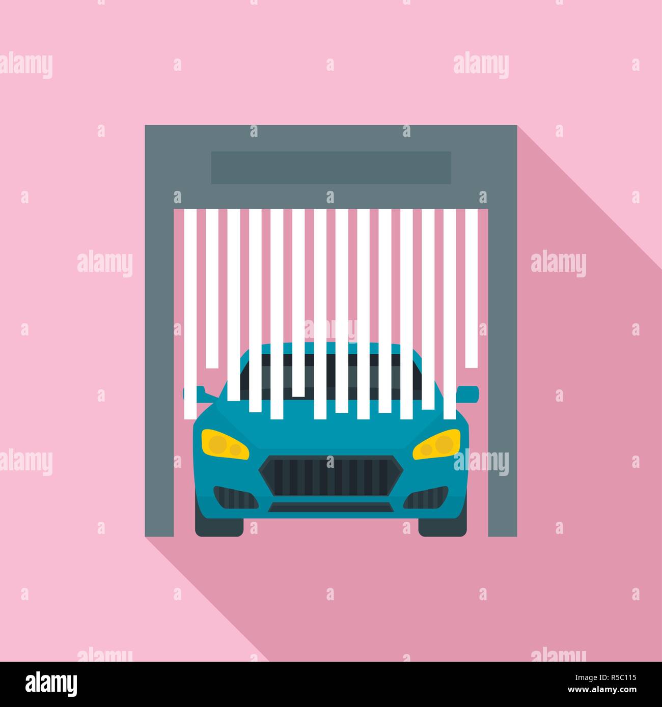 Automatic car wash exterior Stock Vector Images - Alamy