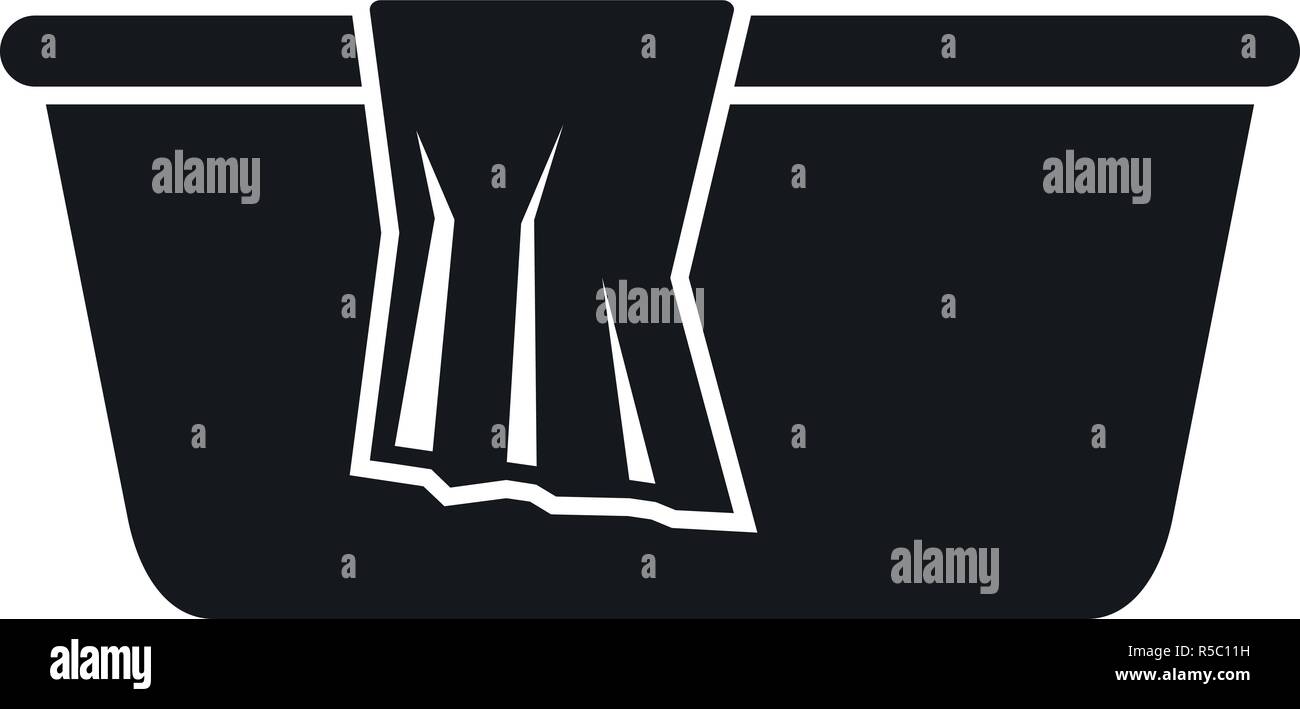 Wash basin icon. Simple illustration of wash basin vector icon for web ...