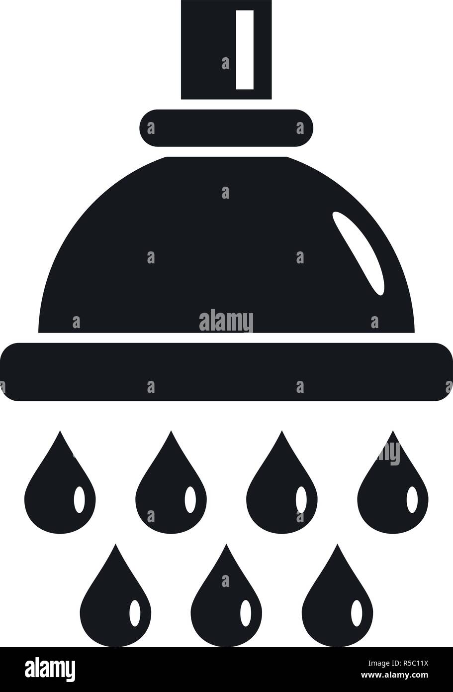 Water drop wash icon. Simple illustration of water drop wash vector ...