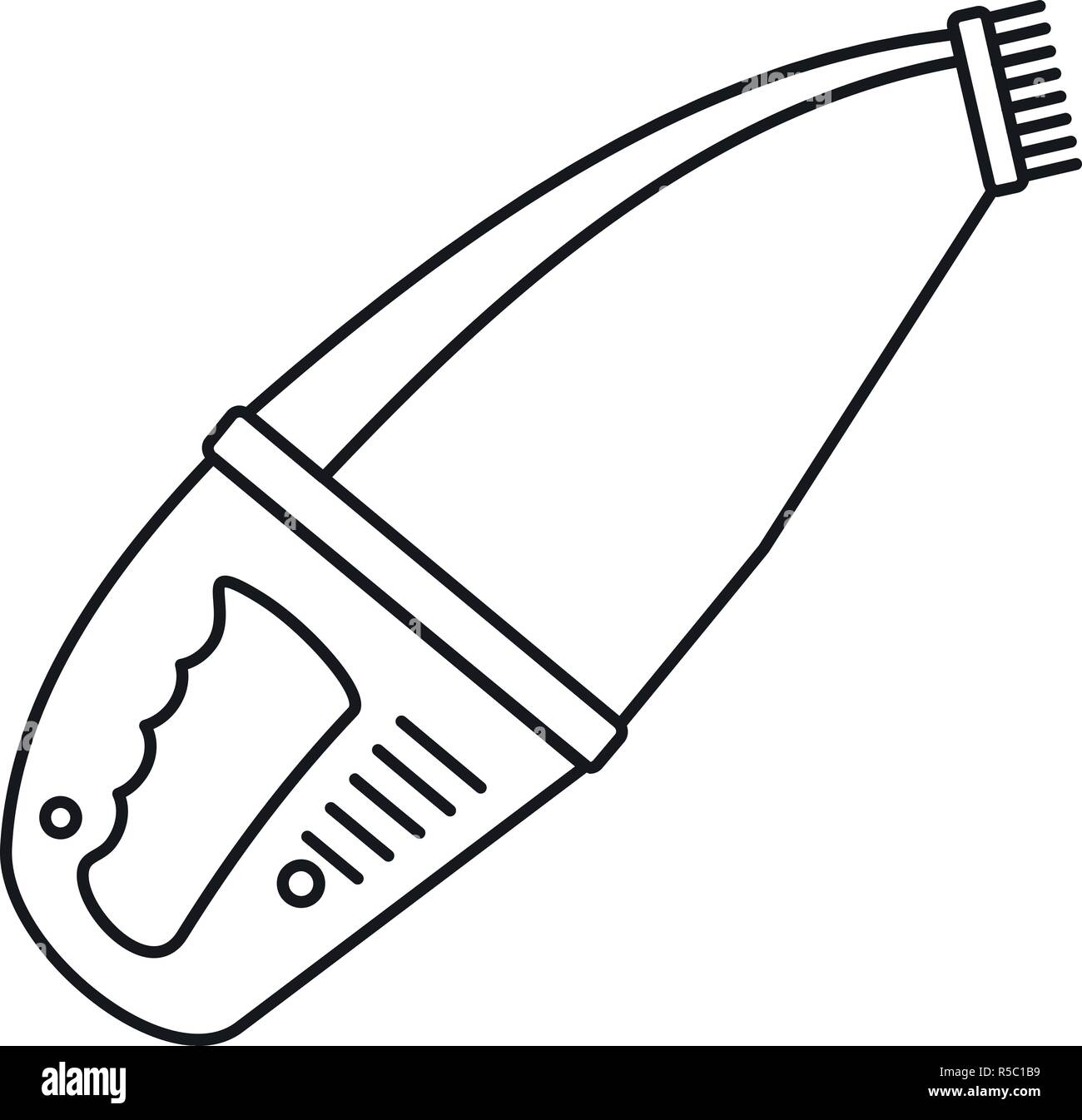 Hand car vacuum cleaner icon. Outline hand car vacuum cleaner vector ...