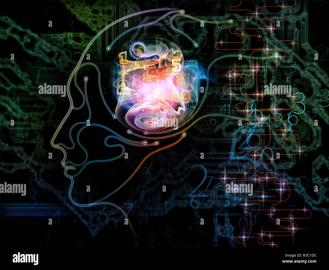 Lights of Machine Consciousness Stock Photo - Alamy