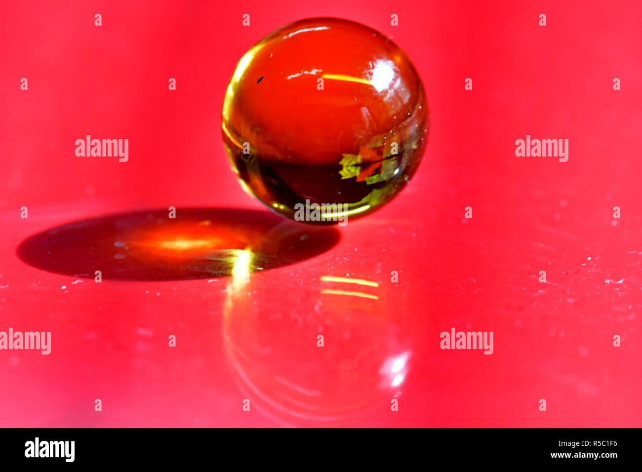 Marbles with light transparency and reflections Stock Photo - Alamy