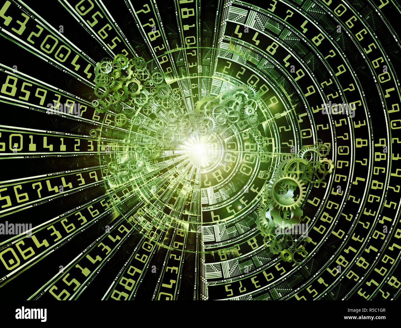 Realms of World of Numbers Stock Photo - Alamy