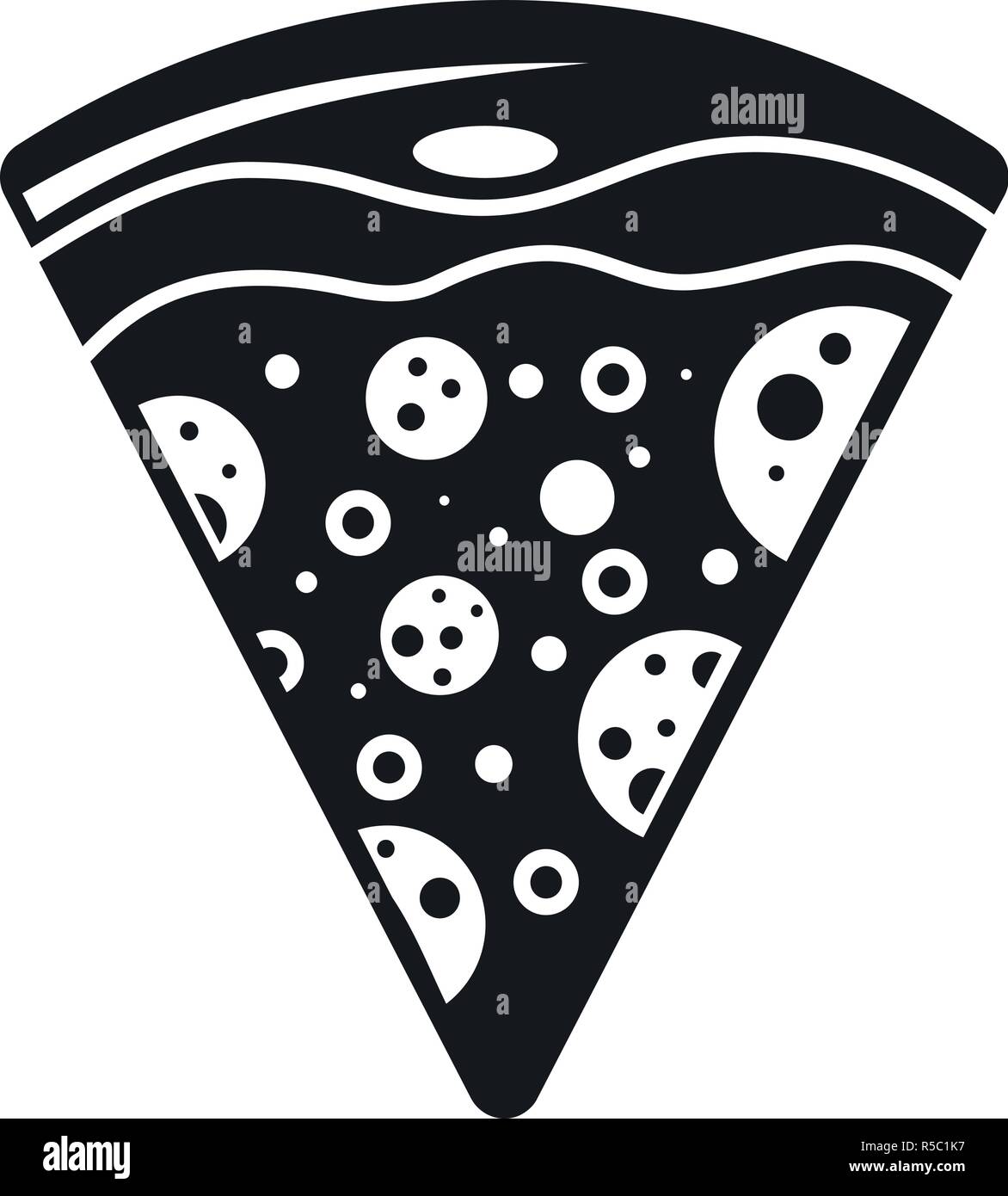 Fresh slice pizza icon. Simple illustration of fresh slice pizza vector ...