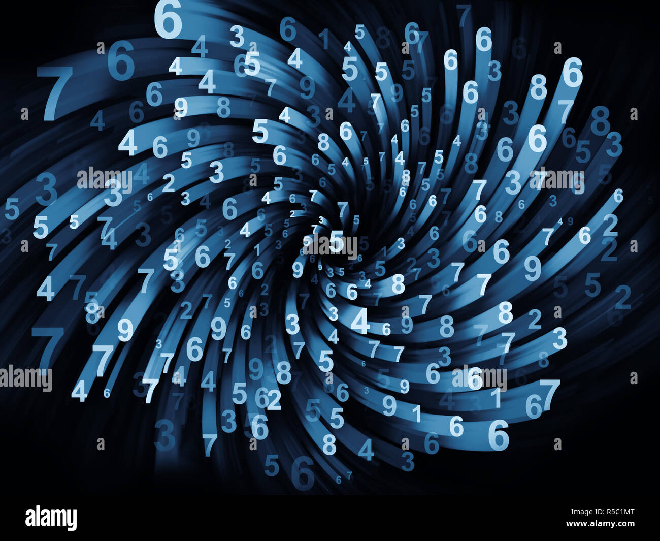 Advance of Moving Digits Stock Photo - Alamy