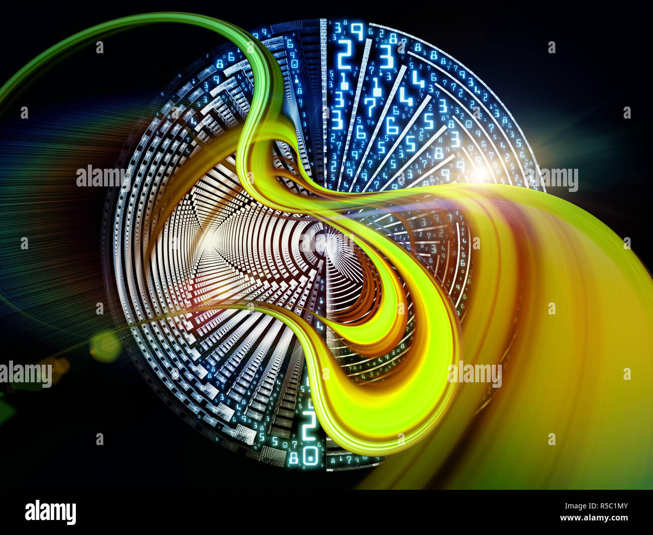 Visualization of Digital World Stock Photo - Alamy
