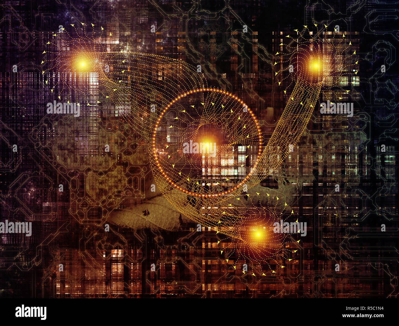 Accidental Technology Links Stock Photo - Alamy