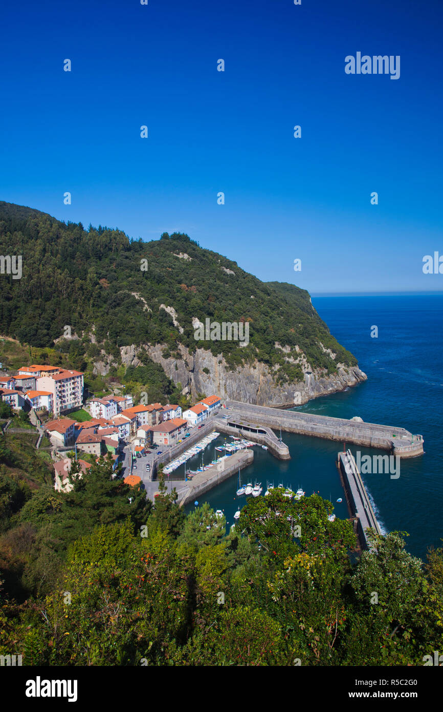 Spain, Basque Country Region, Vizcaya Province, Elantxobe, small town ...