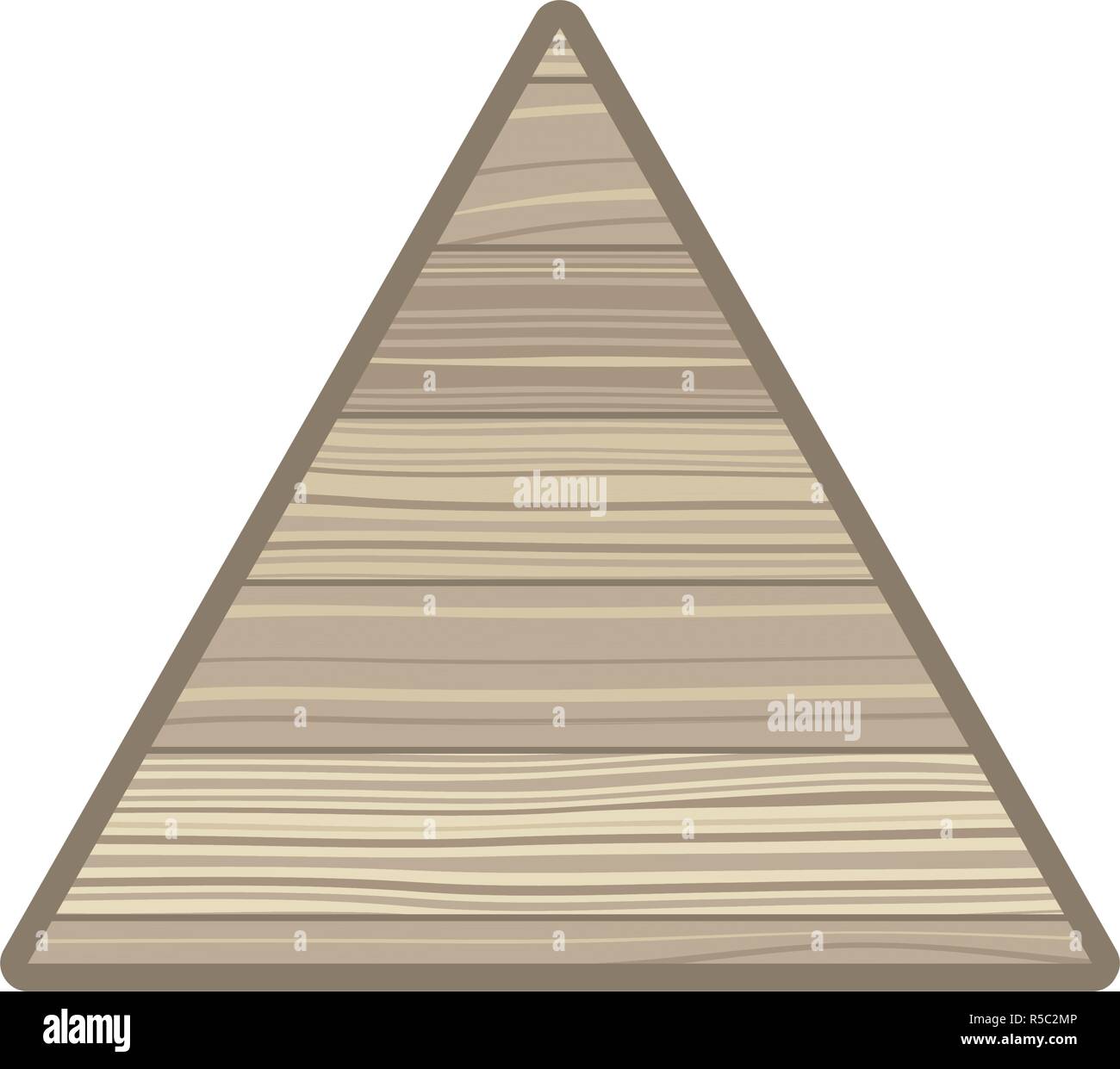 triangle with wood texture isolated icon Stock Vector Image & Art - Alamy