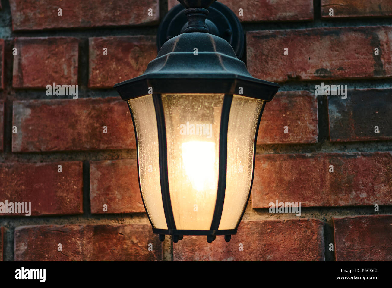 The simplicity and elegance of a lamp radiating heat Stock Photo - Alamy