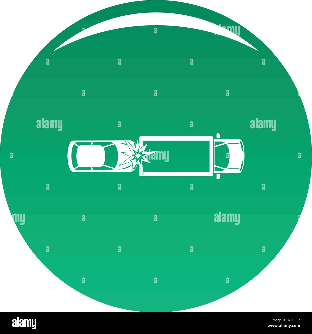 Car injury icon. Simple illustration of car injury vector icon for any ...