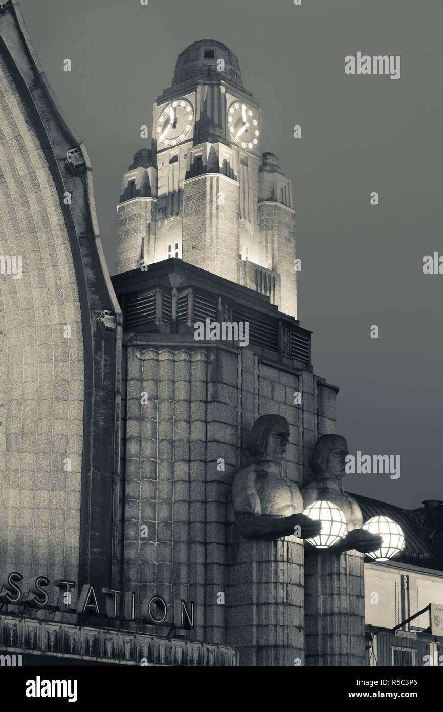 Finland, Helsinki, Rautatieasema, Helsinki Railroad Station, National ...