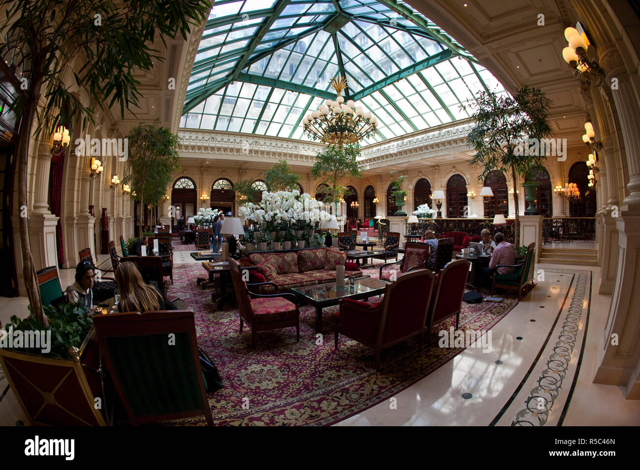 Grand Hotel (Paris Le Grand), Rue Scribe, Paris, France Stock Photo - Alamy