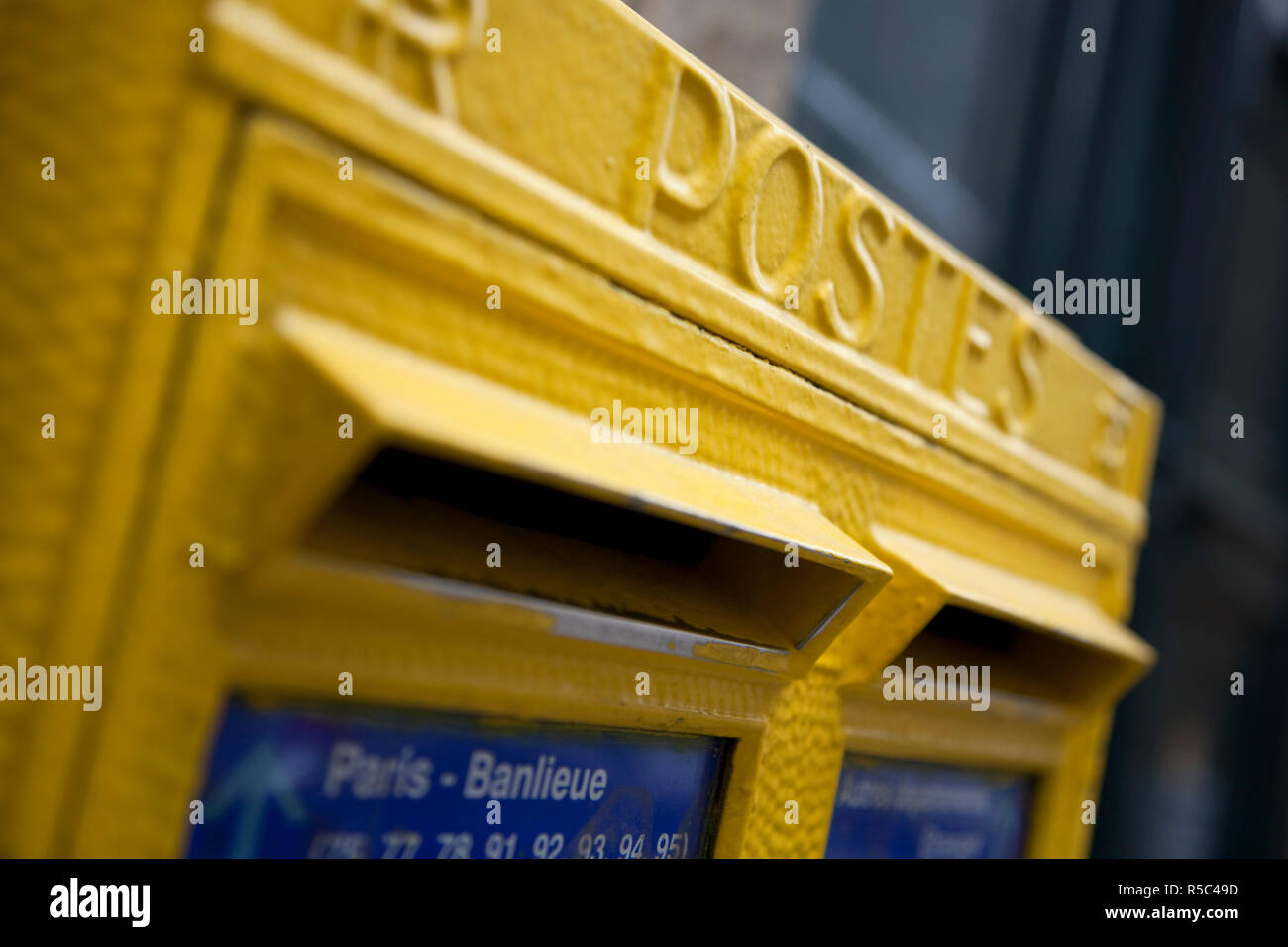 Post box, Paris, France Stock Photo - Alamy