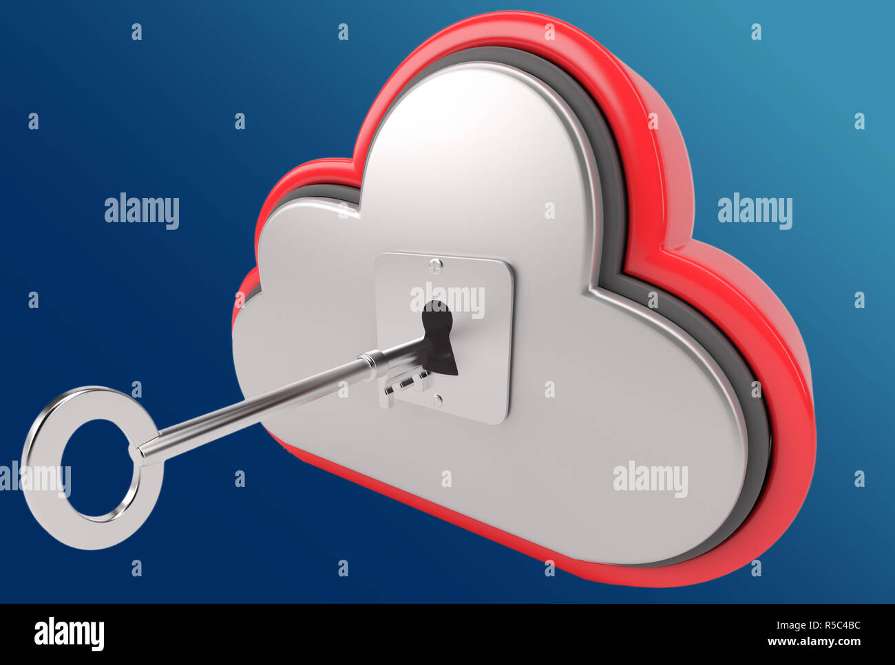 3D Cloud storage key, cloud computing system Stock Photo - Alamy