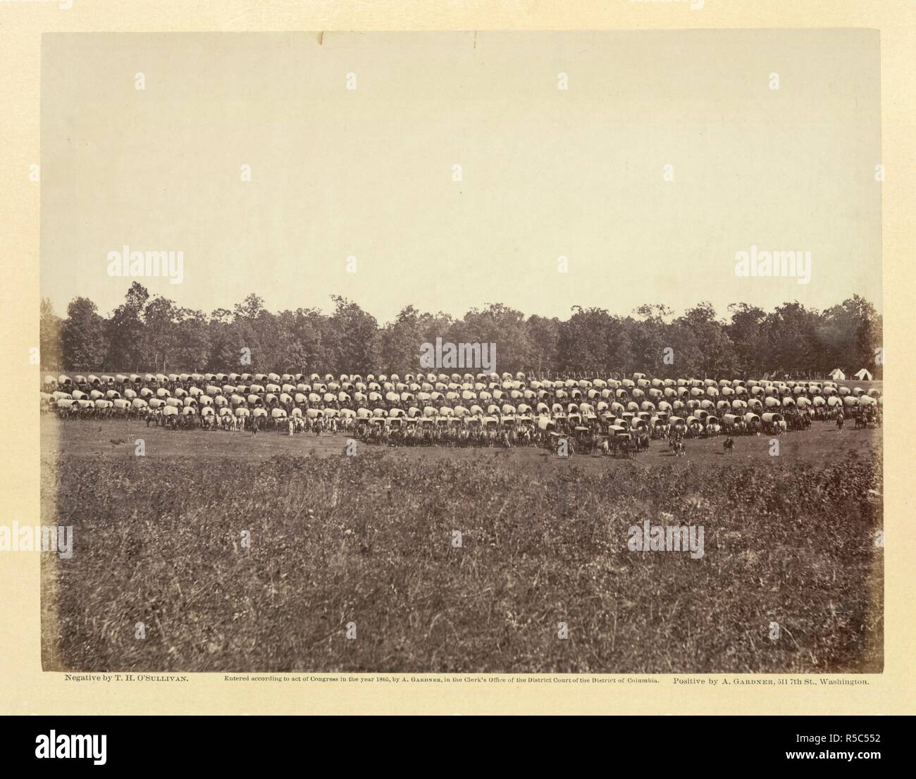 Wagon park. G.'s Photographic sketch book of the War. Washington, [1865 ...