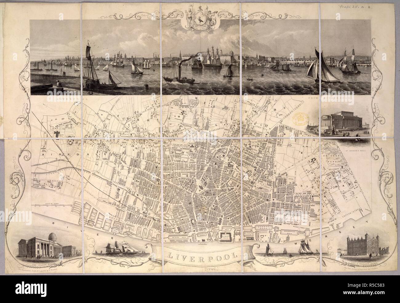 Liverpool. Liverpool. The plan ... by J. Rapkin. The illustra. London ...