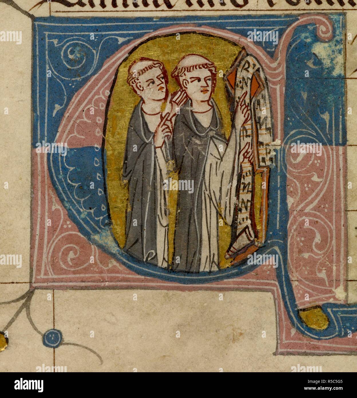 Augustinian Monk Daily Routine Clipart