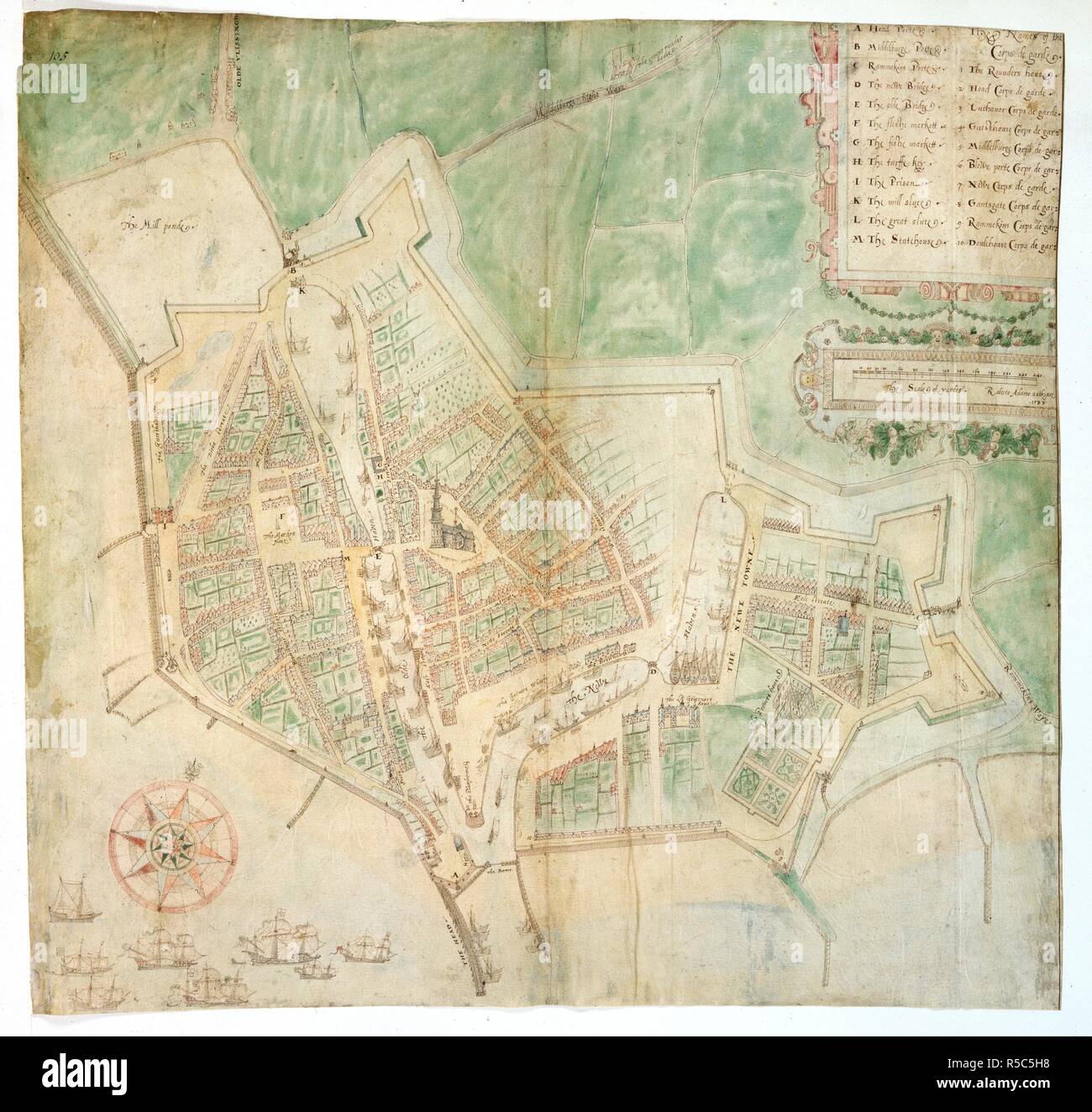 Map of flushing hi-res stock photography and images - Alamy