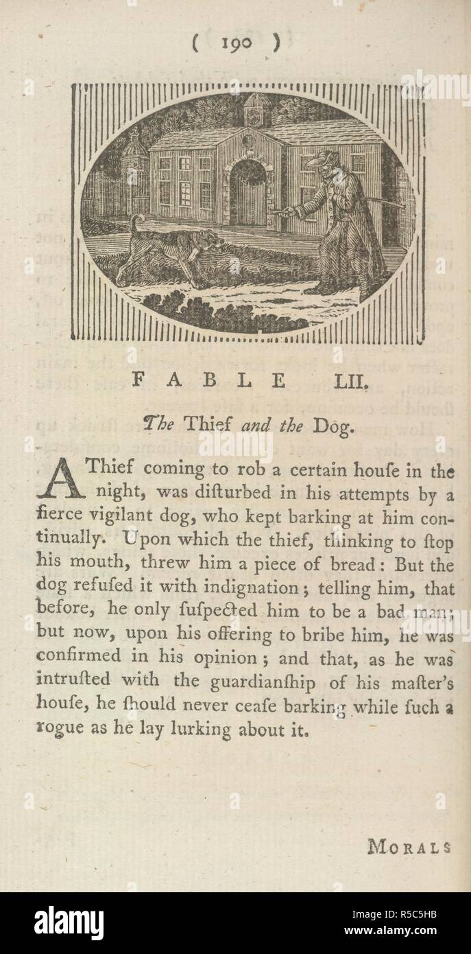 The thief and the dog. Select Fables. Part I. Fables extracted from ...
