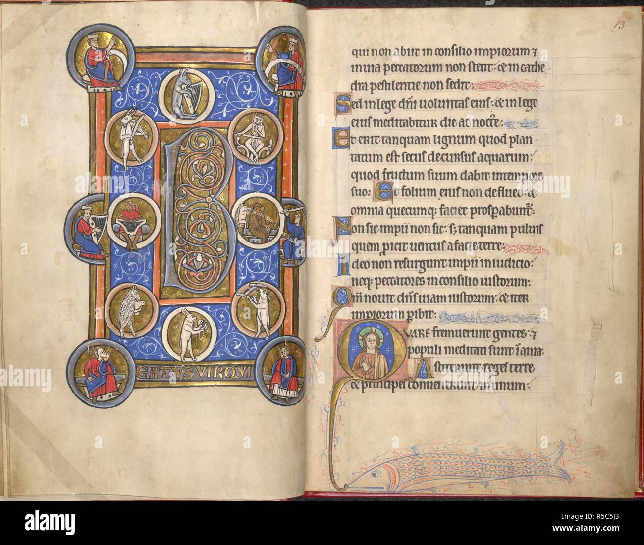 Beatus Page. Psalter. England [London?]; circa 1220-1230. [Whole ...