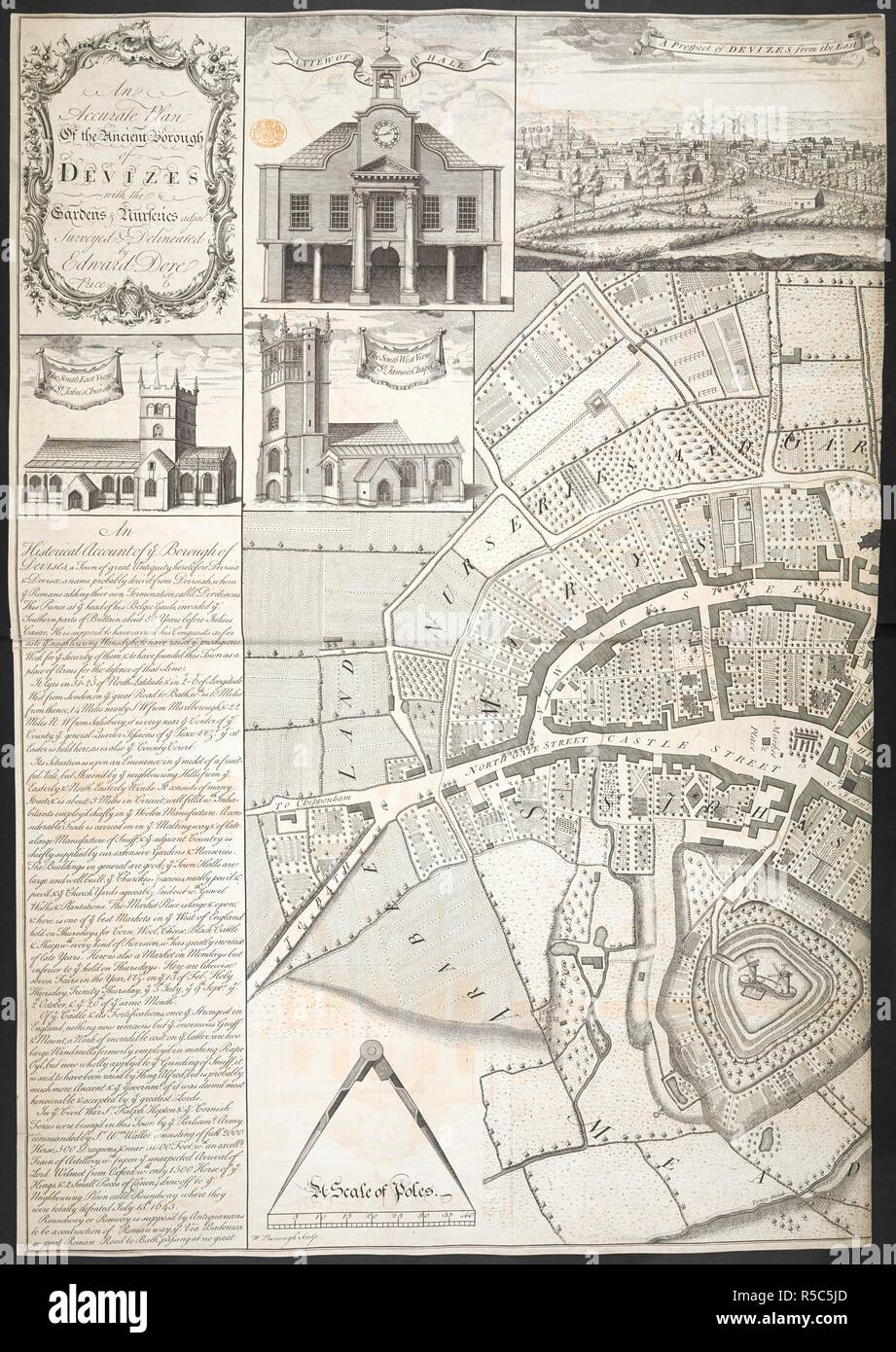 An accurate Plan of the ancient Borough of Devizes. Source: Maps K.Top ...