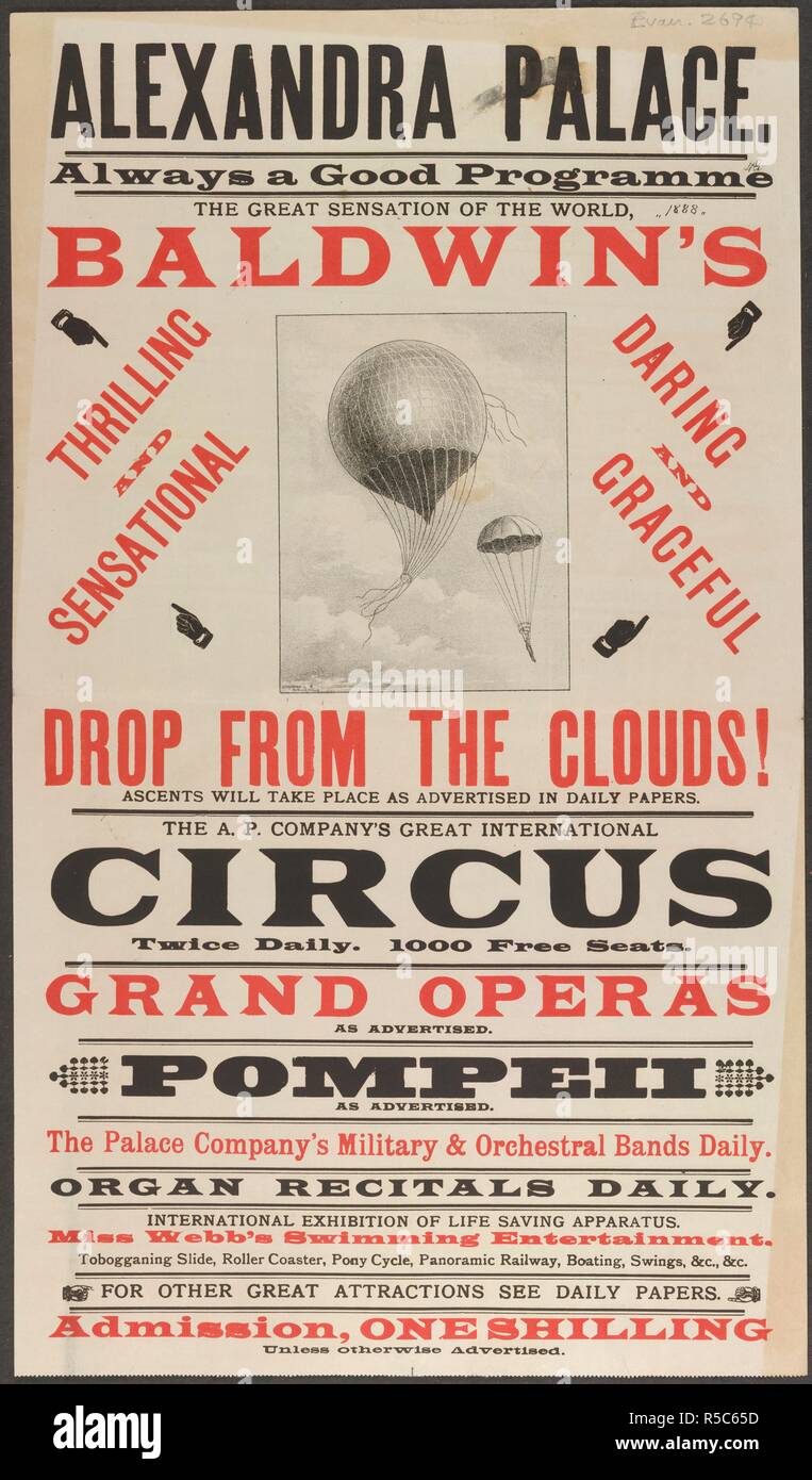 London circus poster victorian hi-res stock photography and images - Alamy