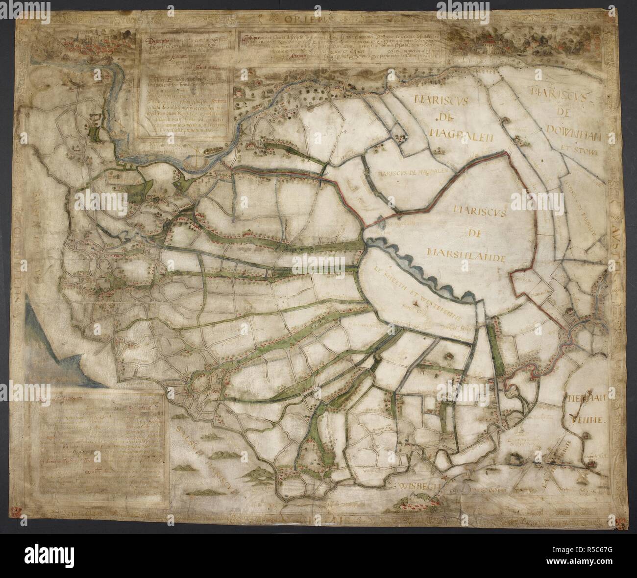 Map of seven marshland townships, near Kings Lynn, co. Norfolk; Emneth ...