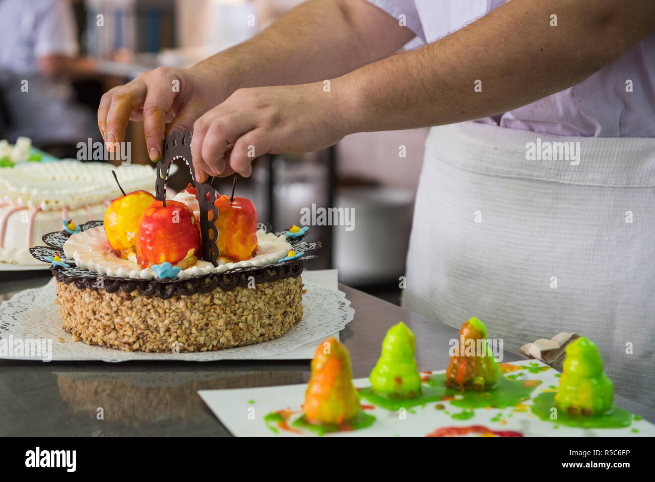 Production line biscuits factory workers hi-res stock photography and ...