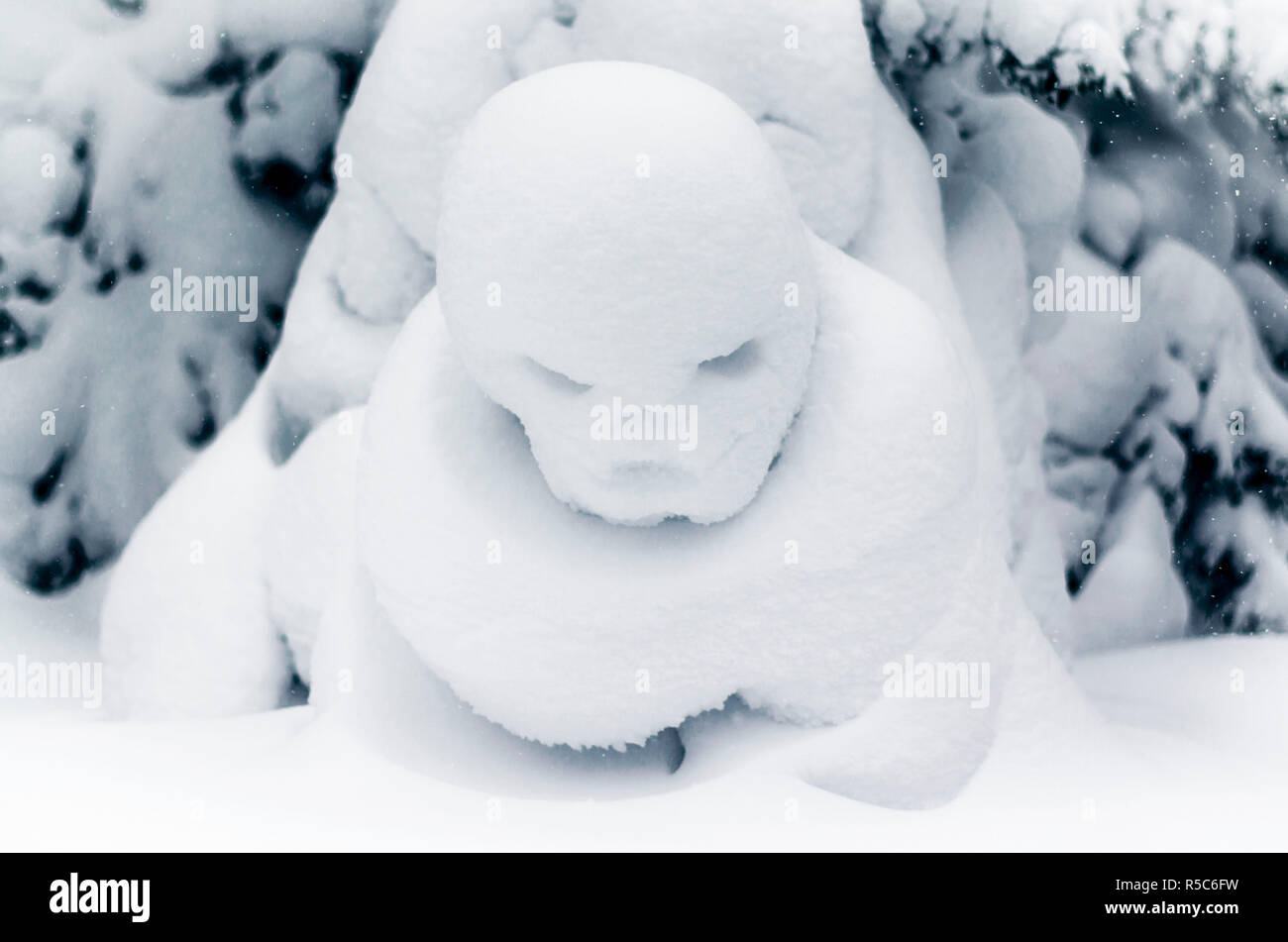 Forest, snow figure Stock Photo - Alamy