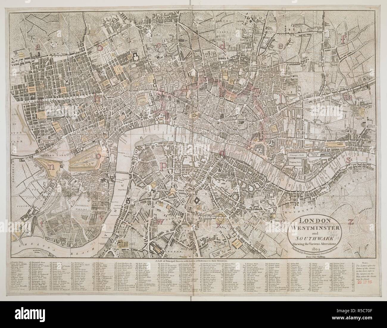 Map of southwark 19th century hi-res stock photography and images - Alamy
