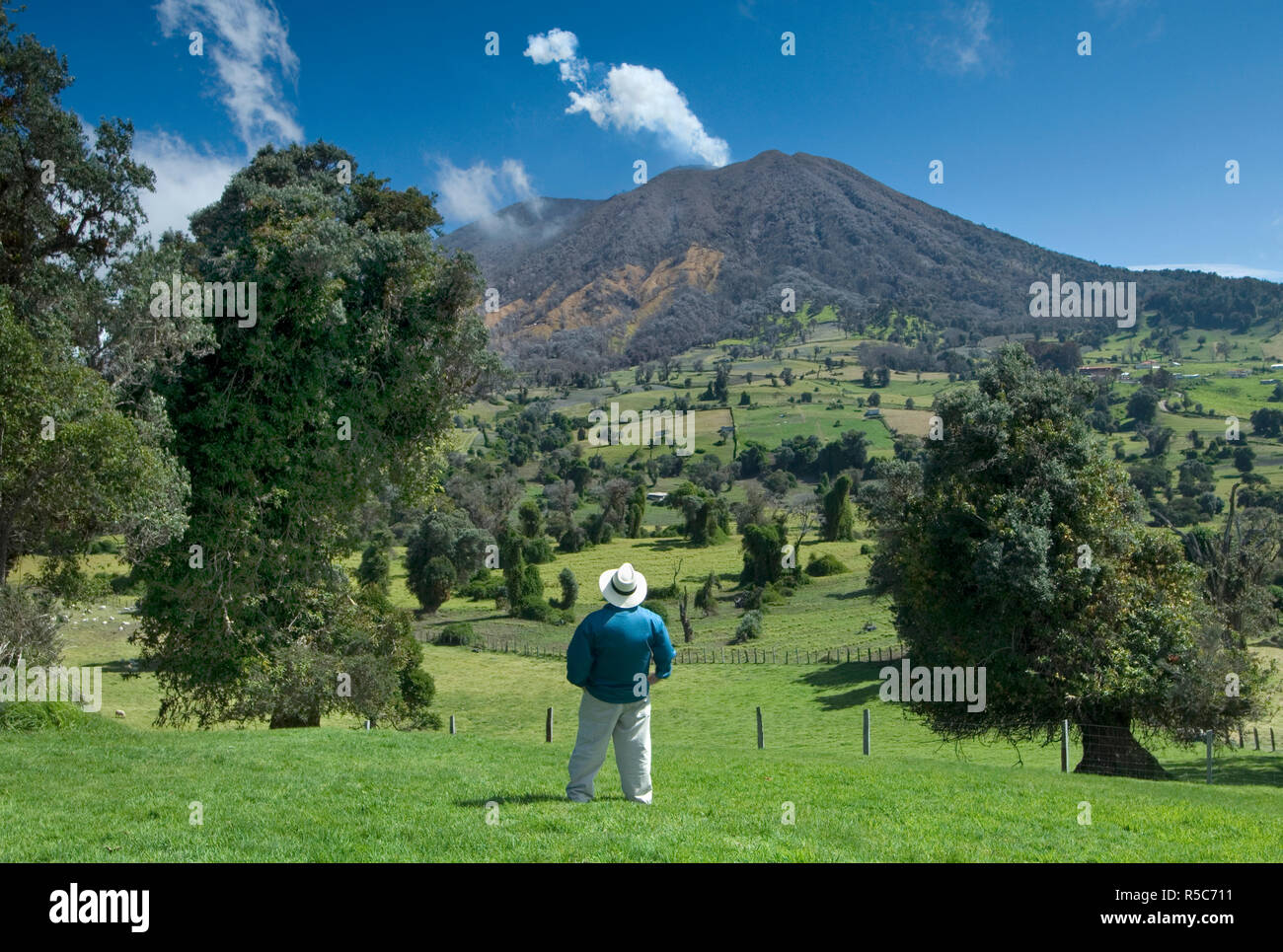 Costa Rica, Turrialba Volcano, Fumarolic Activity, Fumaroles, Steam ...
