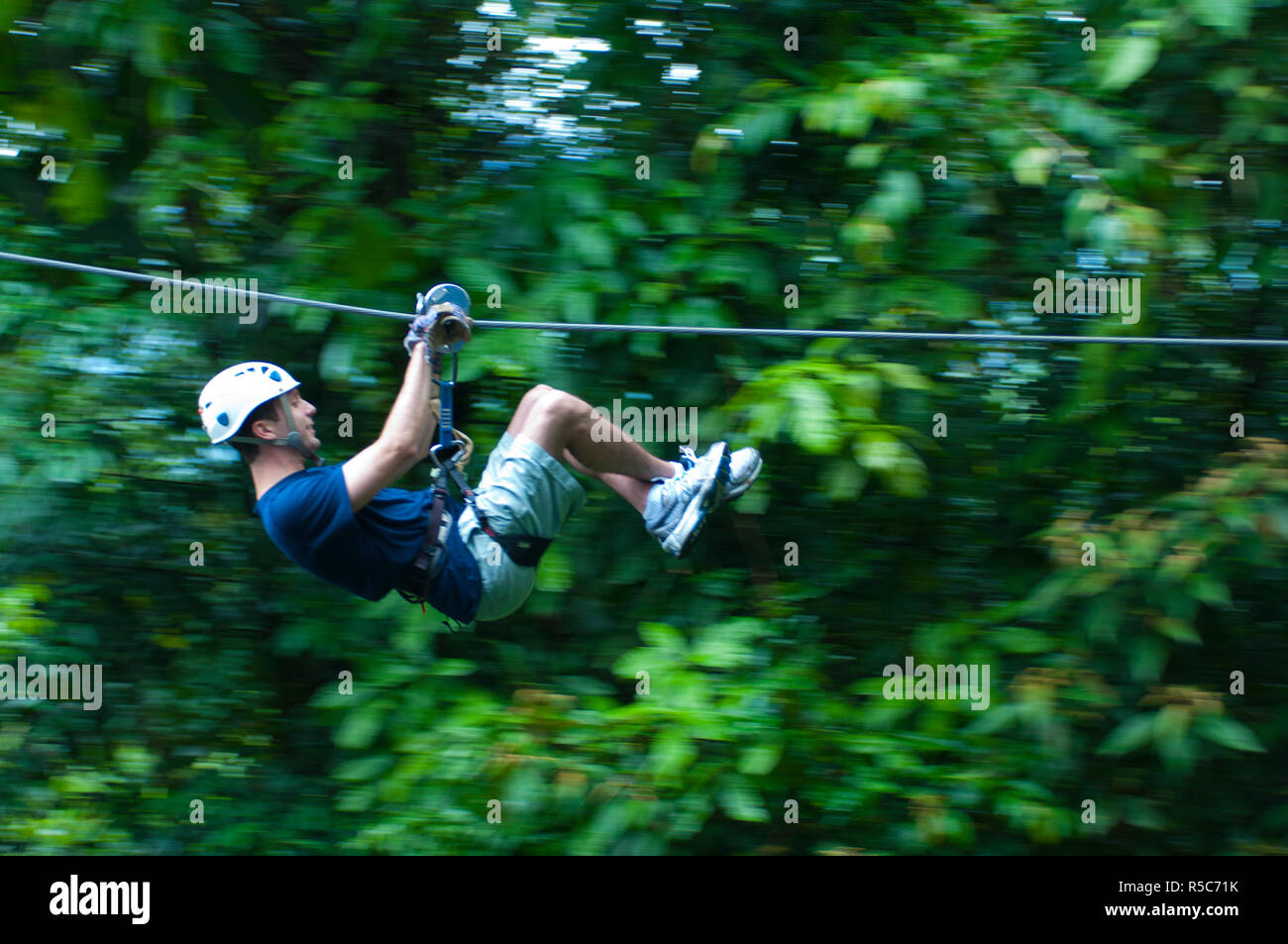 Costa Rica, El Castillo, Tourist Rides The Canopy Zip Line Tour ...