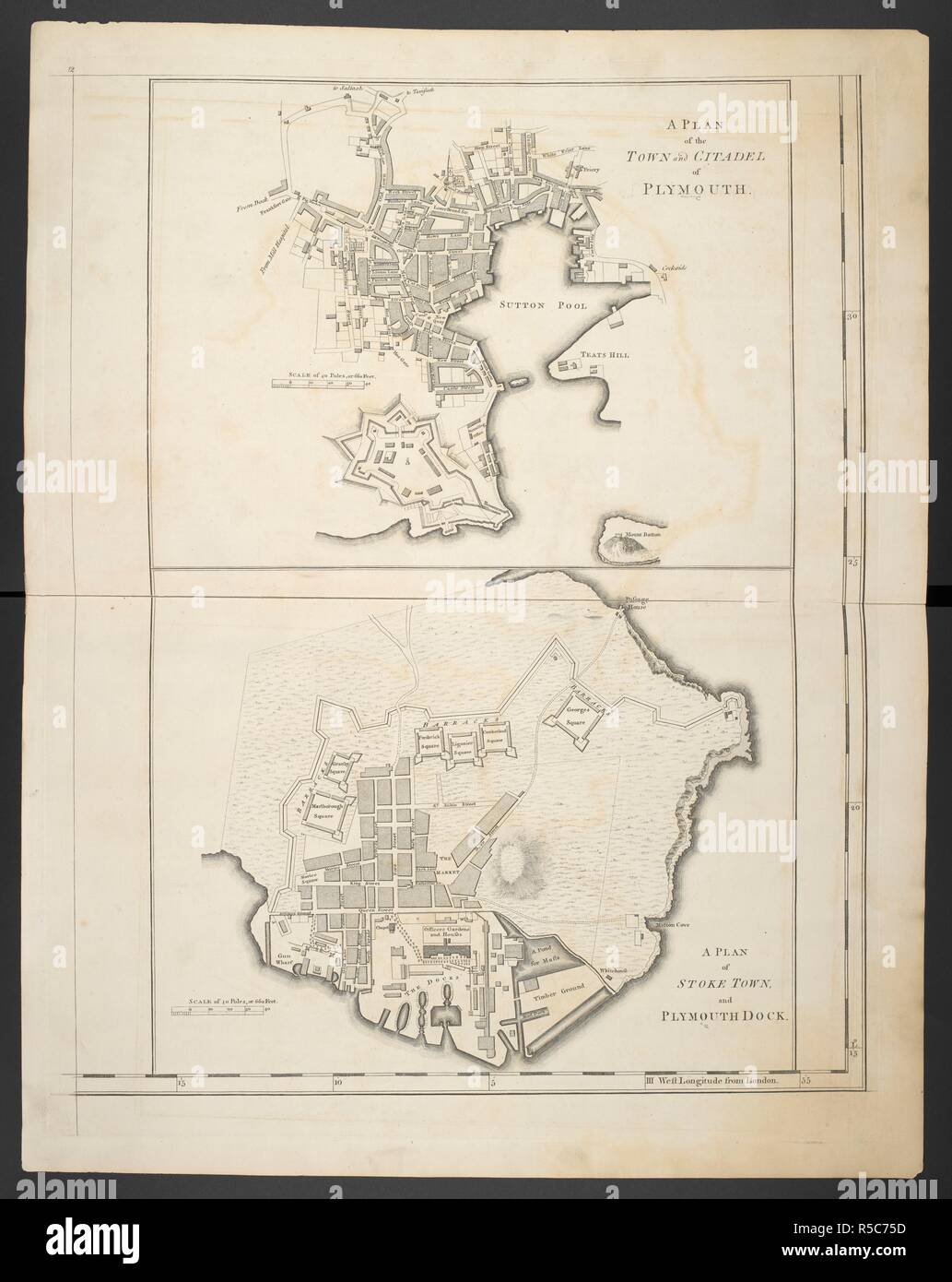 Plymouth devon map hi-res stock photography and images - Alamy