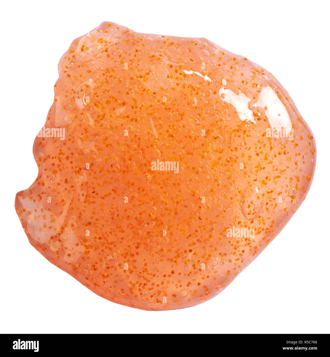 A still life cut out product image of a blob of face mask on a white ...