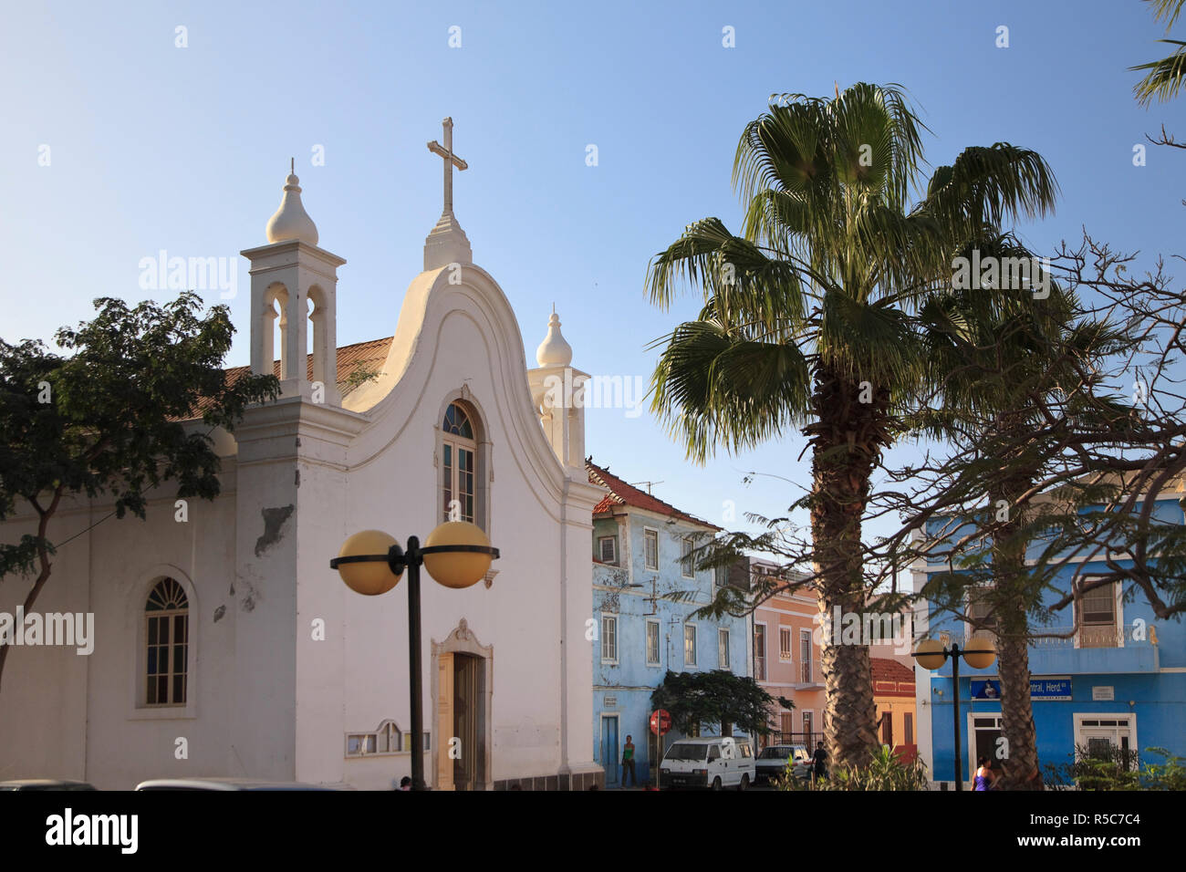 Cape Verde, Sao Vicente, Mindelo, Colonial Architecture Stock Photo - Alamy