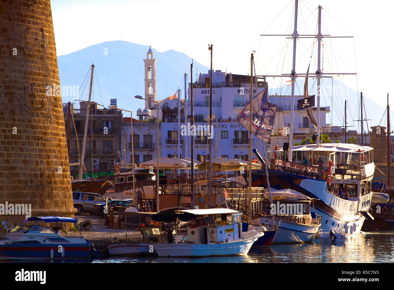 Kyrenia Harbour, Kyrenia, North Cyprus Stock Photo - Alamy