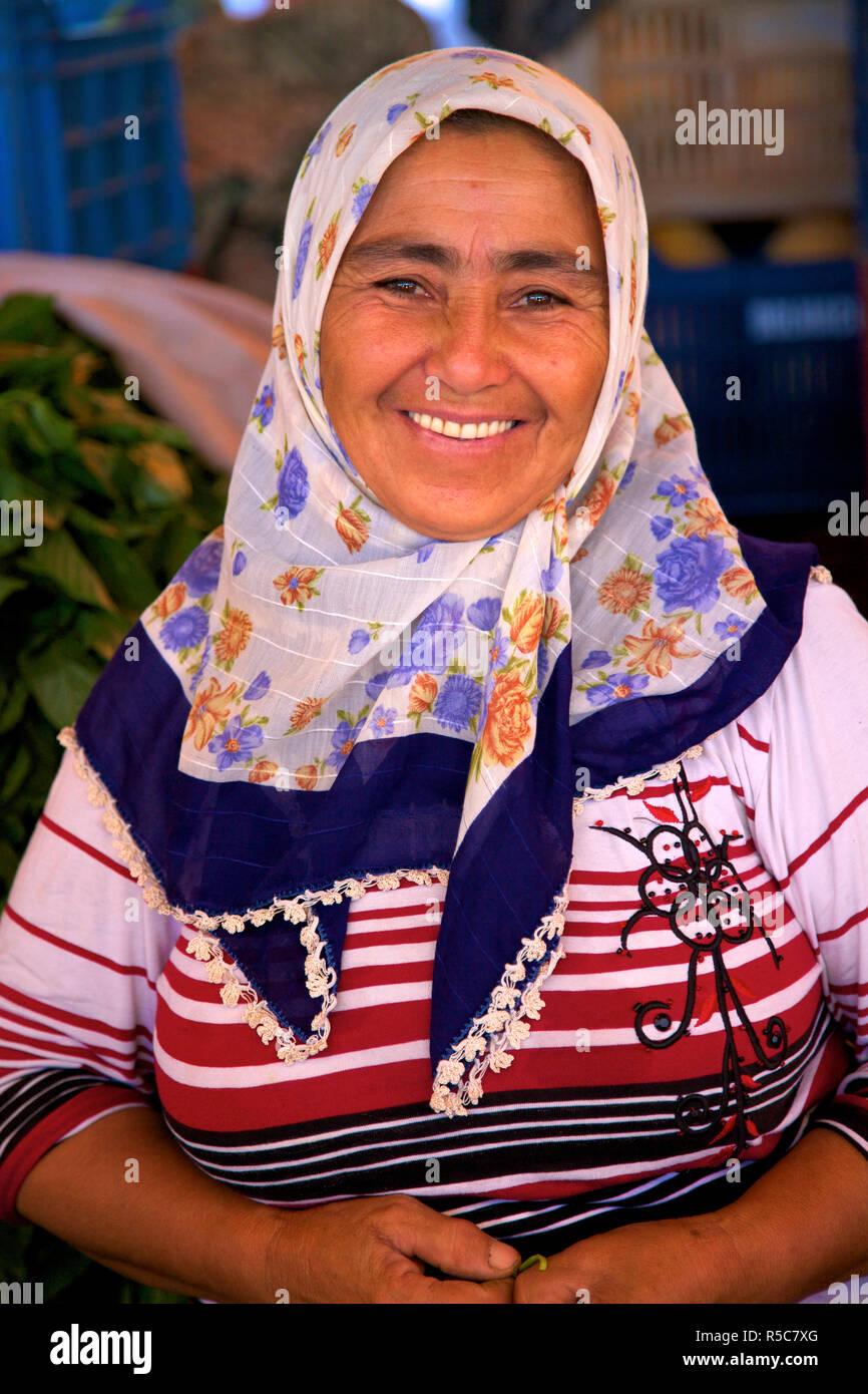 Trader at Kyrenia Market, North Cyprus Stock Photo - Alamy