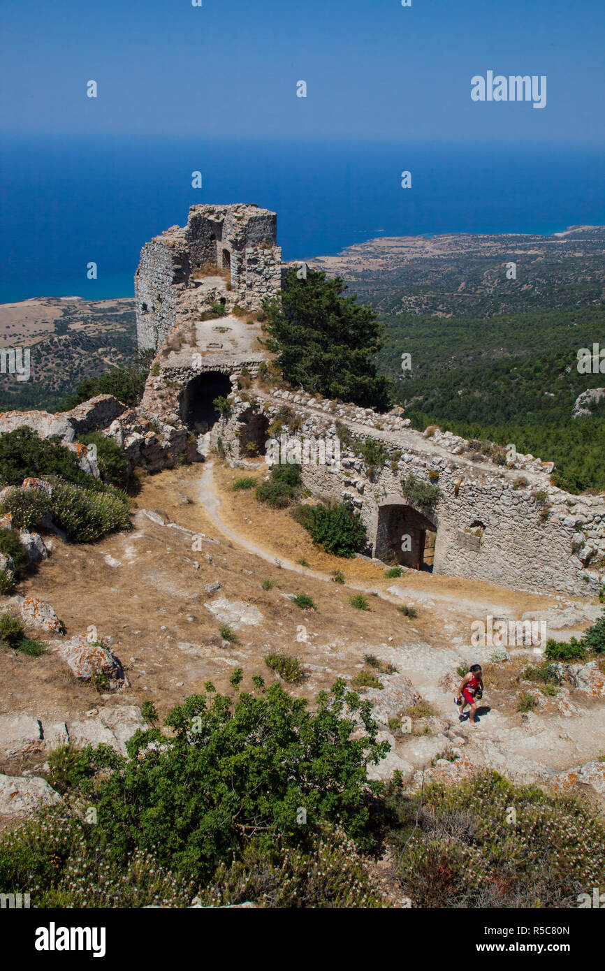 North East Tower of Kantara Castle, North Cyprus Stock Photo - Alamy
